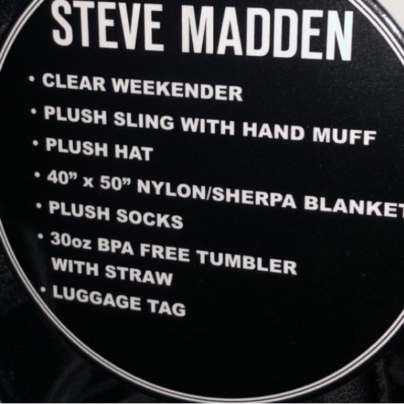 Steve Madden | Bags | Steve Madden Viral Tiktok Clear Cozy Duffle Bag ...
